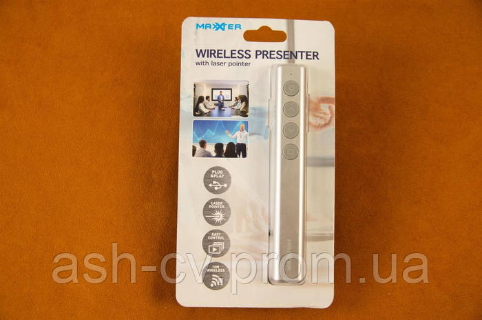 Презентер Maxxter Wireless Presenter with laser pointer ACT-WPL-01 (ID#1422470951), цена: 360 ...