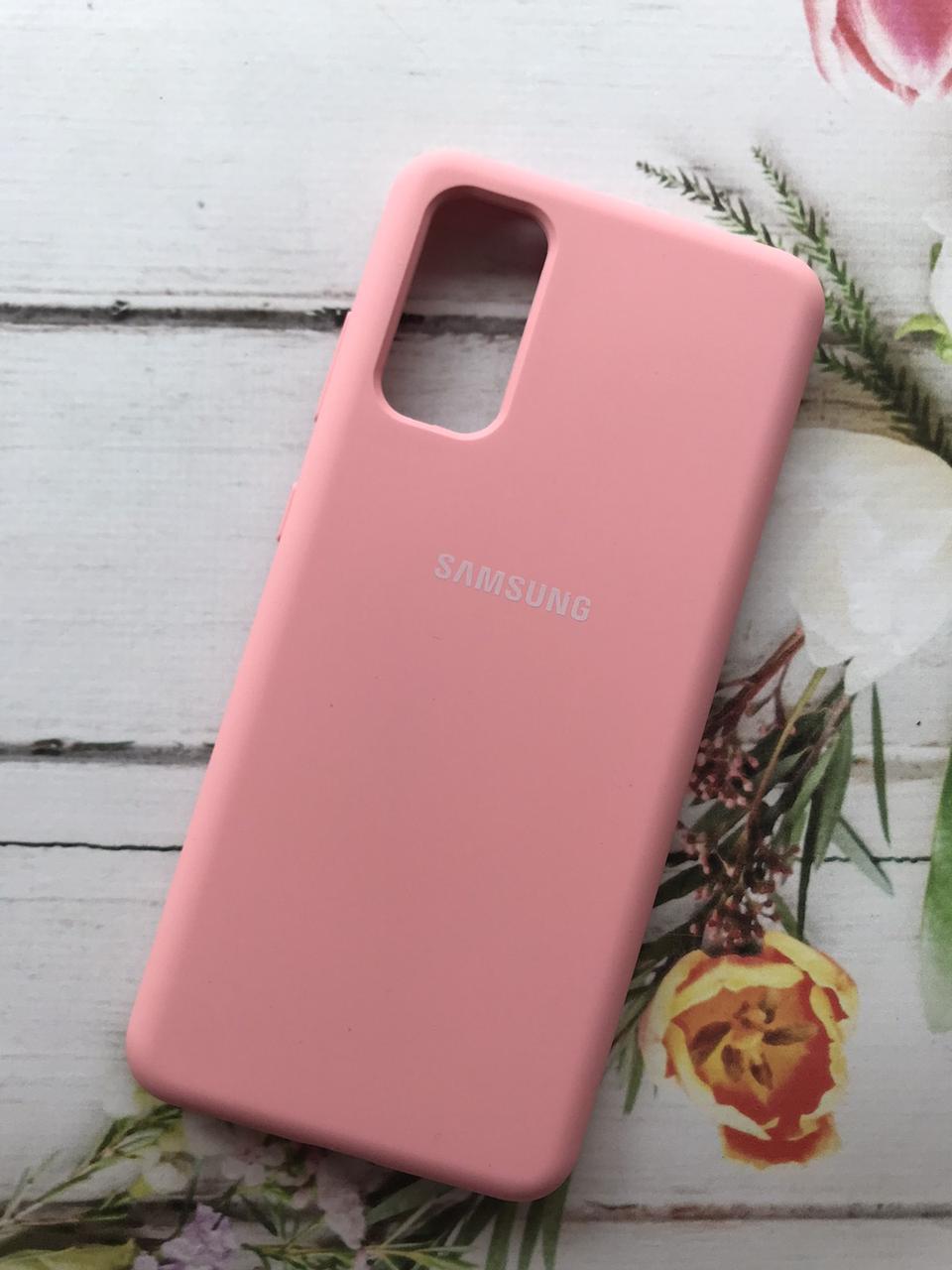 Силиконовый чехол Silicone Case для Samsung Galaxy S20 Розовый (ID ...