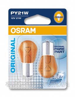 Osram Original 12V 7507-02B PY21W 21W BAU15s/2шт., ціна 90 грн — Prom.ua (ID#211583398)