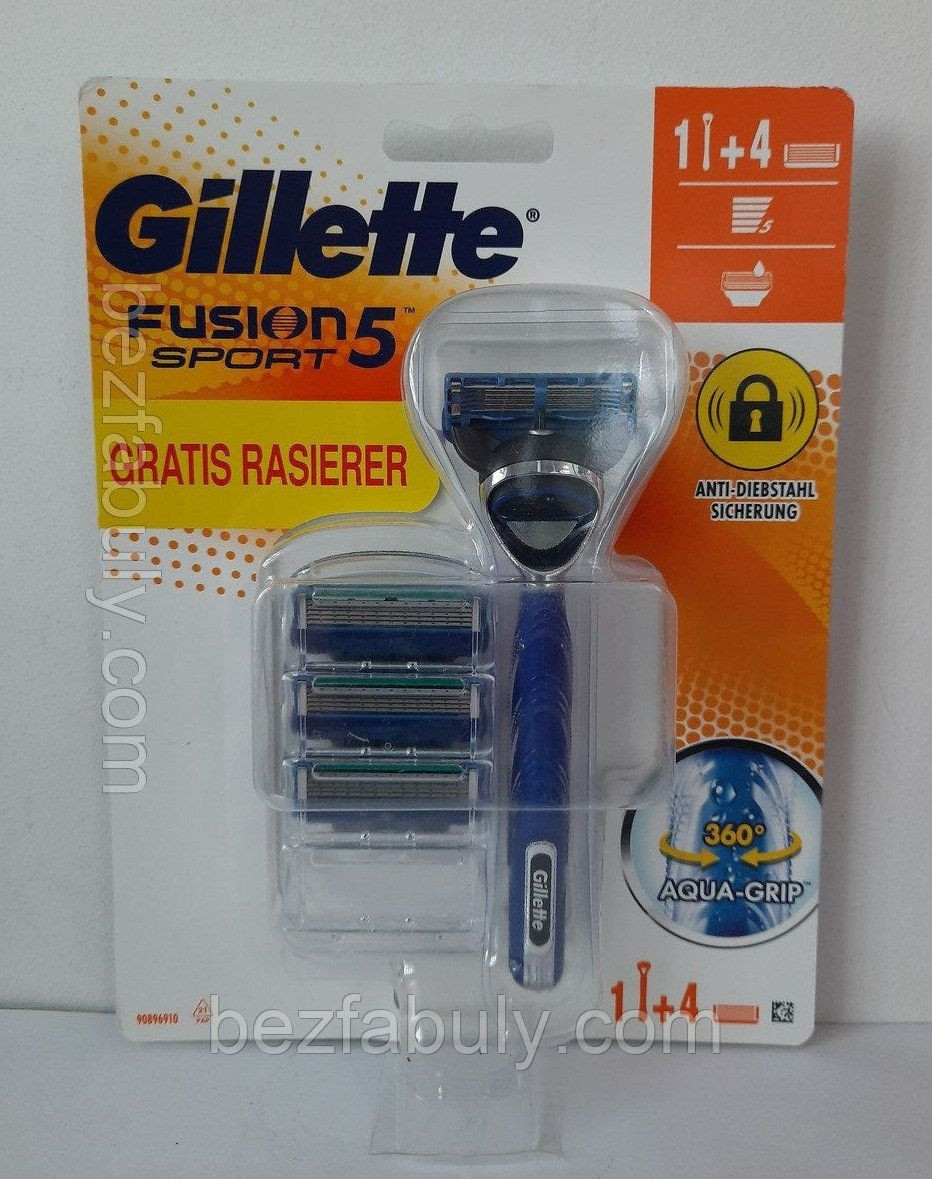 Станок для бритья мужской Gillette Fusion 5 Sport ( Жиллет станок + 4 ...