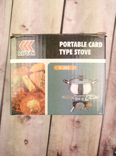 Газовая горелка-плита Kovar K-202 туристическая с пьезоподжигом портативная на баллон Настоящие ...