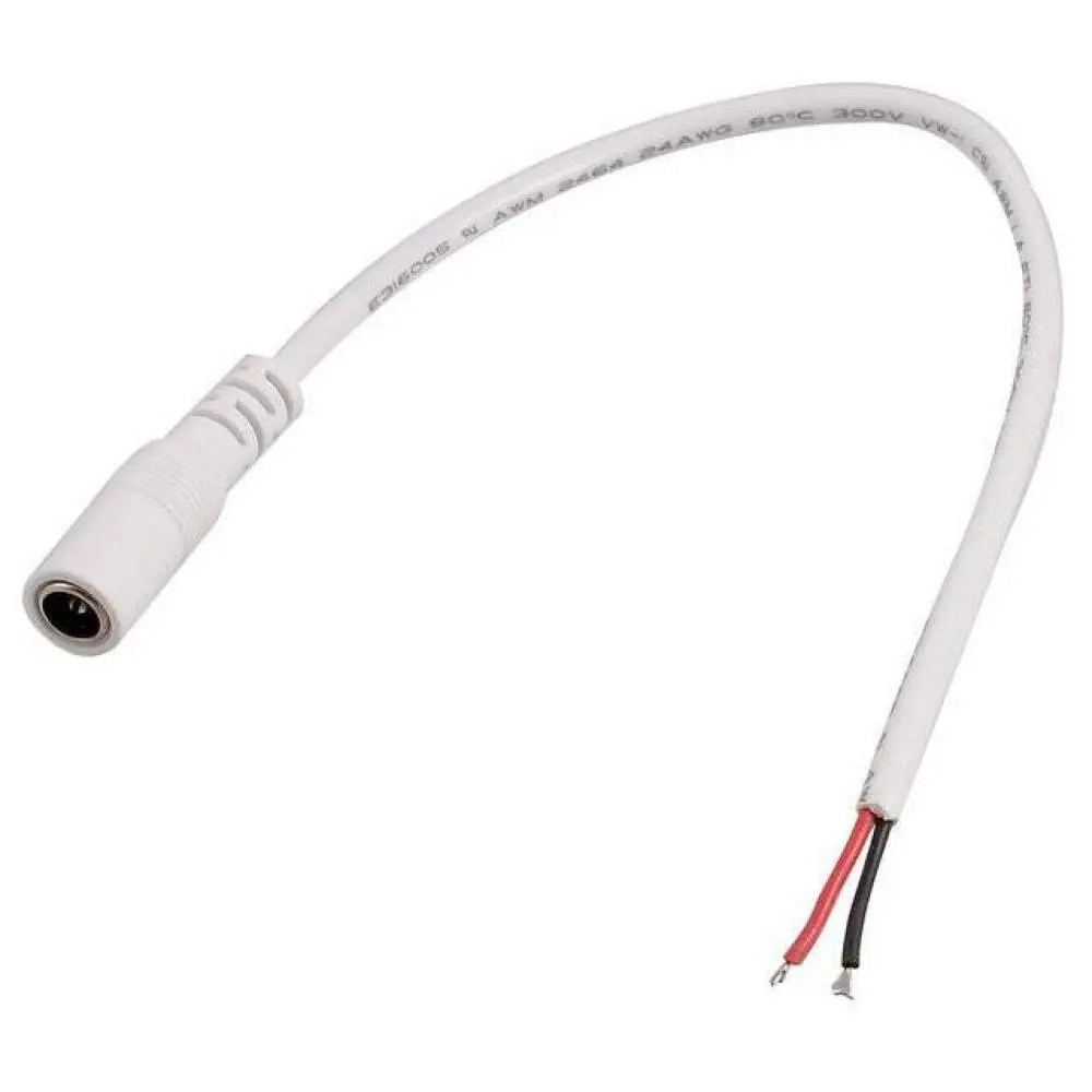 Разъем Питания POWER JACK Штекер МАМА Mather DC 12В (5.5×2.1мм) Белый ...