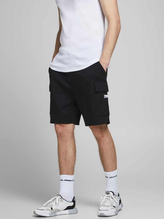 Купить Шорты JJIAIR CARGO SWEAT SHORTS NB 12186752 Black Jack & Jones L ...
