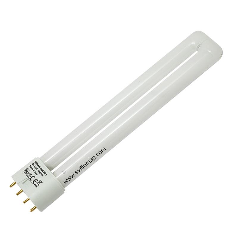 Лампа люмінесцентна ультрафіолетова OSRAM DULUX L Blue UVA 18w/78 2G11 (ID#1421849132), ціна ...