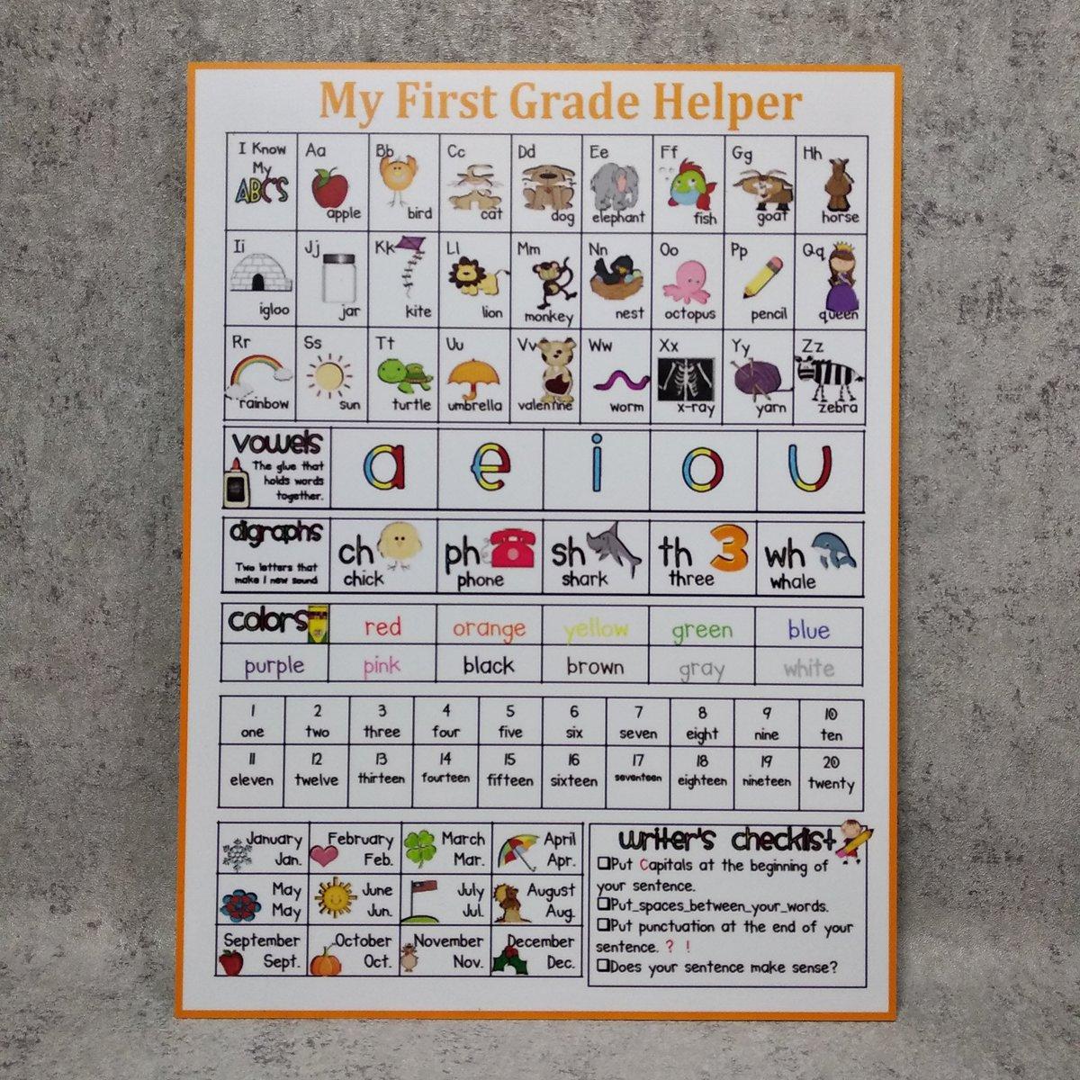 Стенд для кабинета английского языка "My First Grade Helper" от Мир ...