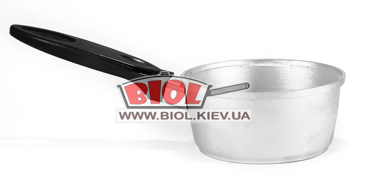 Ковшик 0,8л алюминиевый с пластмассовой ручкой без крышки (Ко-0,8-01 ...