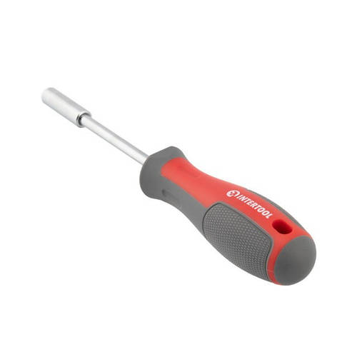 Отвертка с магнитным держателем для насадок 1/4" 100 мм, с комплектом насадок 15 ед INTERTOOL VT ...