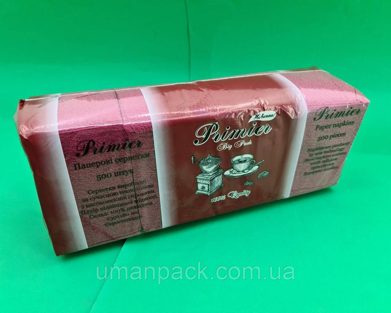 Салфетка Бумажная (4*125лист) Фуршет Big Pack Бордо (1 Пачка) — Купить ...