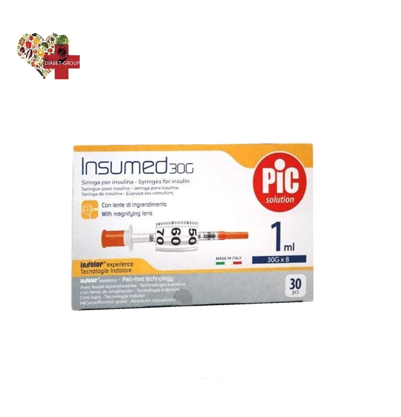 Шприцы инсулиновые Инсумед 1 мл (Insumed 1 ml) 30G - 1 упаковка (ID ...