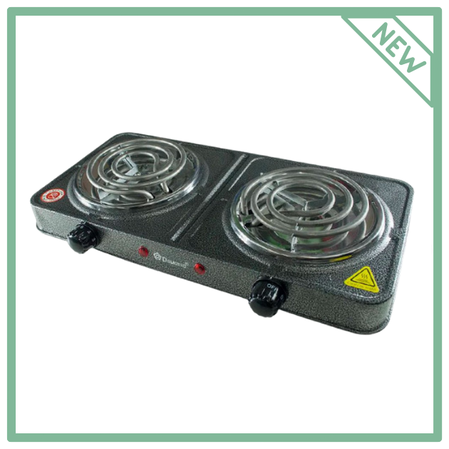 Электрическая Плита Настольная Тэновая с Двумя Конфорками Domotec MS ...