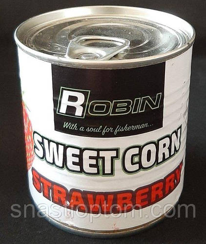 Купить Рыболовная наживка SWEET CORN ROBIN Клубника ж/б 200мл., цена 35 ...