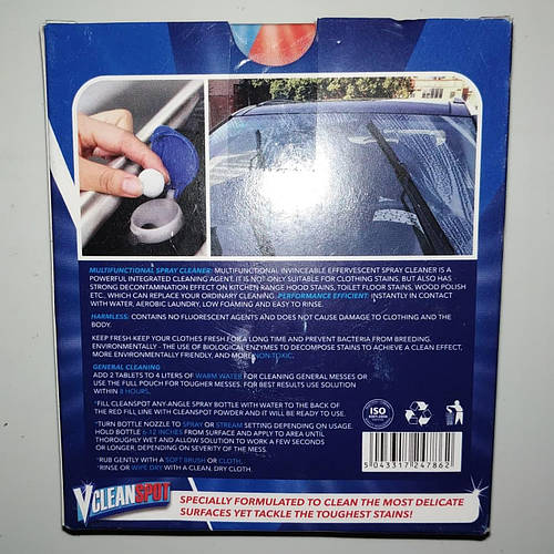 Чистящее средство Vclean Spot 15 таблеток. Универсальное чистящее ...