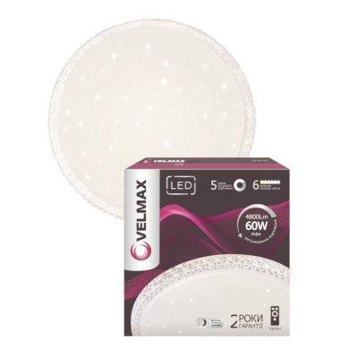 LED світильник VELMAX V-CL-CRYSTAL, 70W, smart, 500 * 80мм, 3000K-6500K, 4900Lm, пульт ...