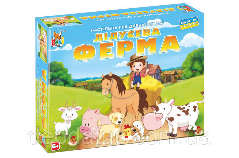 Настільна гра "Дідусина ферма" BONI TOYS бродилка: продаж, ціна у ...