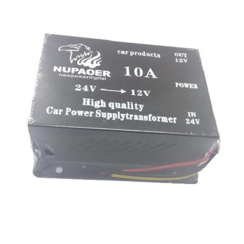 Преобразователь 24V-12V 10А 6 проводов+выносной предох PowerOnePlus ...