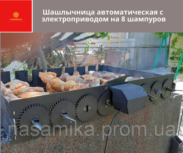 Купить Автоматическая шашлычница на манг Электро вращение шампуров ...