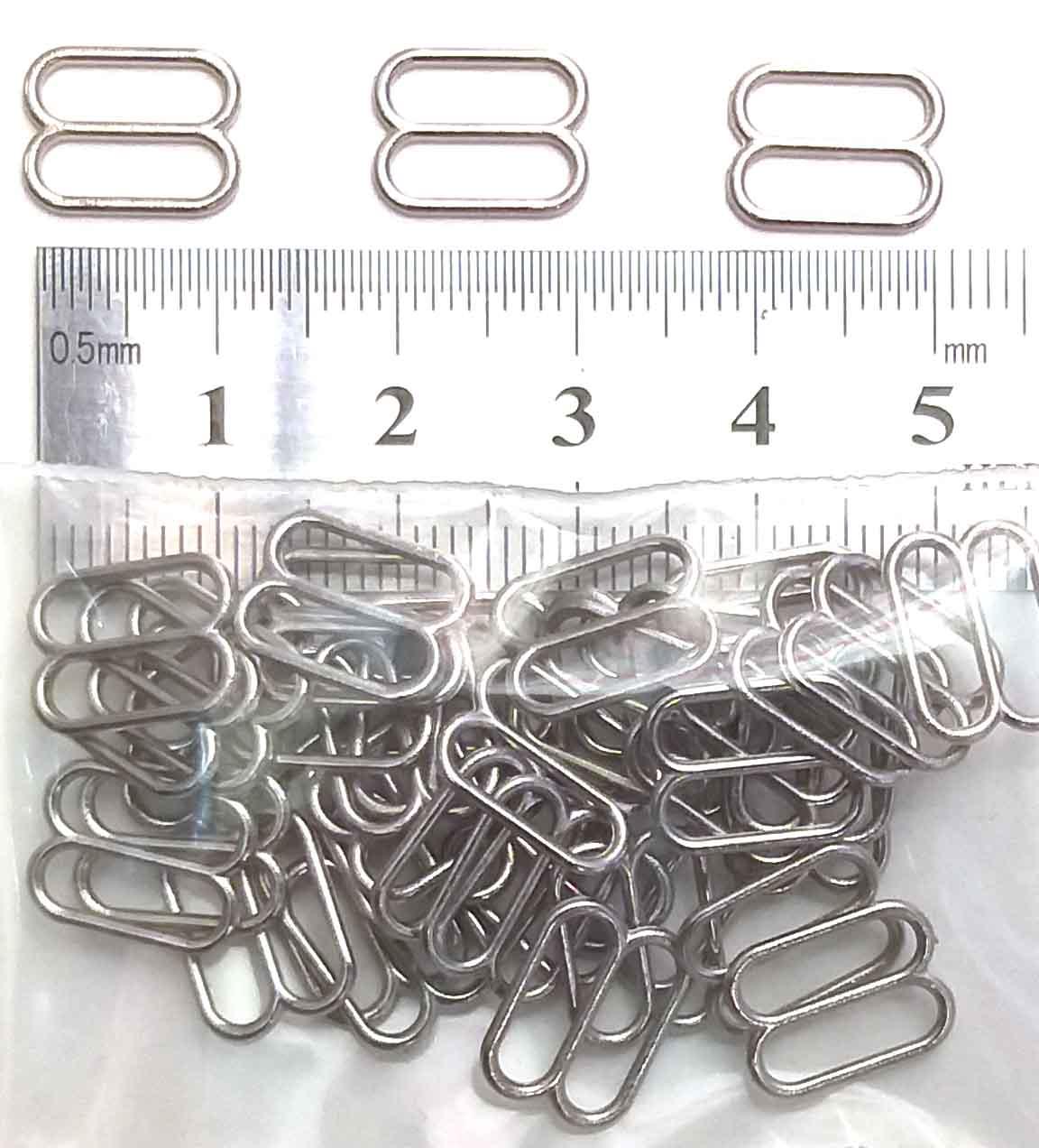 Купити Регулятори для нижньої білизни колір нікель ширина 10мм 50шт в упаковці ціна 1 40