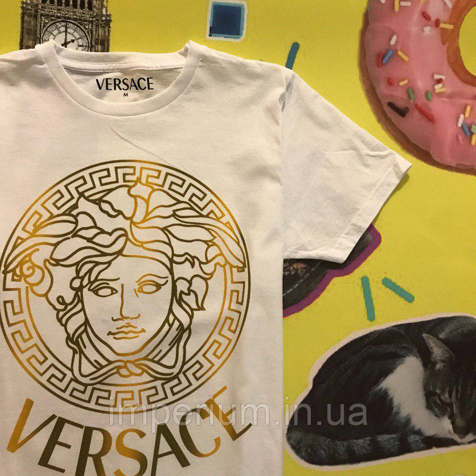 Белая футболка версаче | logo Versace, цена 445 грн — Prom.ua (ID ...
