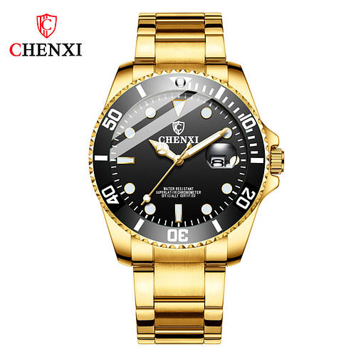 Купить Часы мужские наручные из нержавеющей стали водонепроницаемые Chenxi CX-085A Черный ...