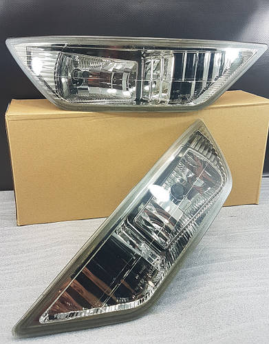 Комплект протитуманних фар Нексія N150 (півмісяць) LH+RH grog Корея (ID ...