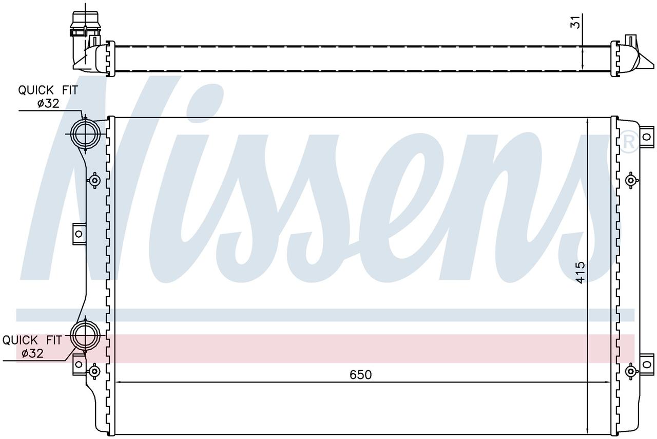 Радиатор Охлаждения на VW CADDY 1.9 TDi 2004-2010 — Купить Недорого на ...
