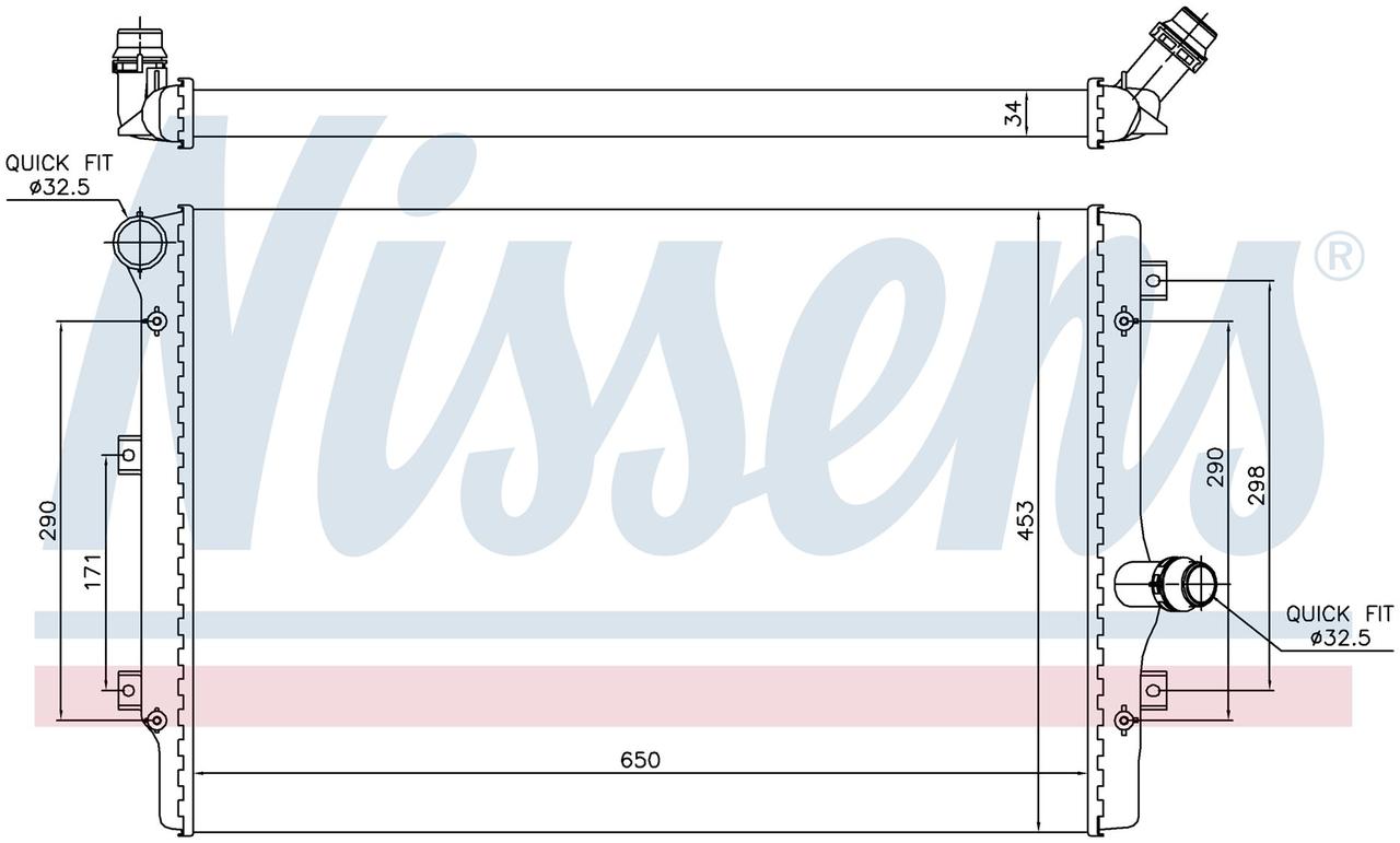 Радиатор Охлаждения на VW CADDY 2.0 TDi 2004-2010 — Купить Недорого на ...
