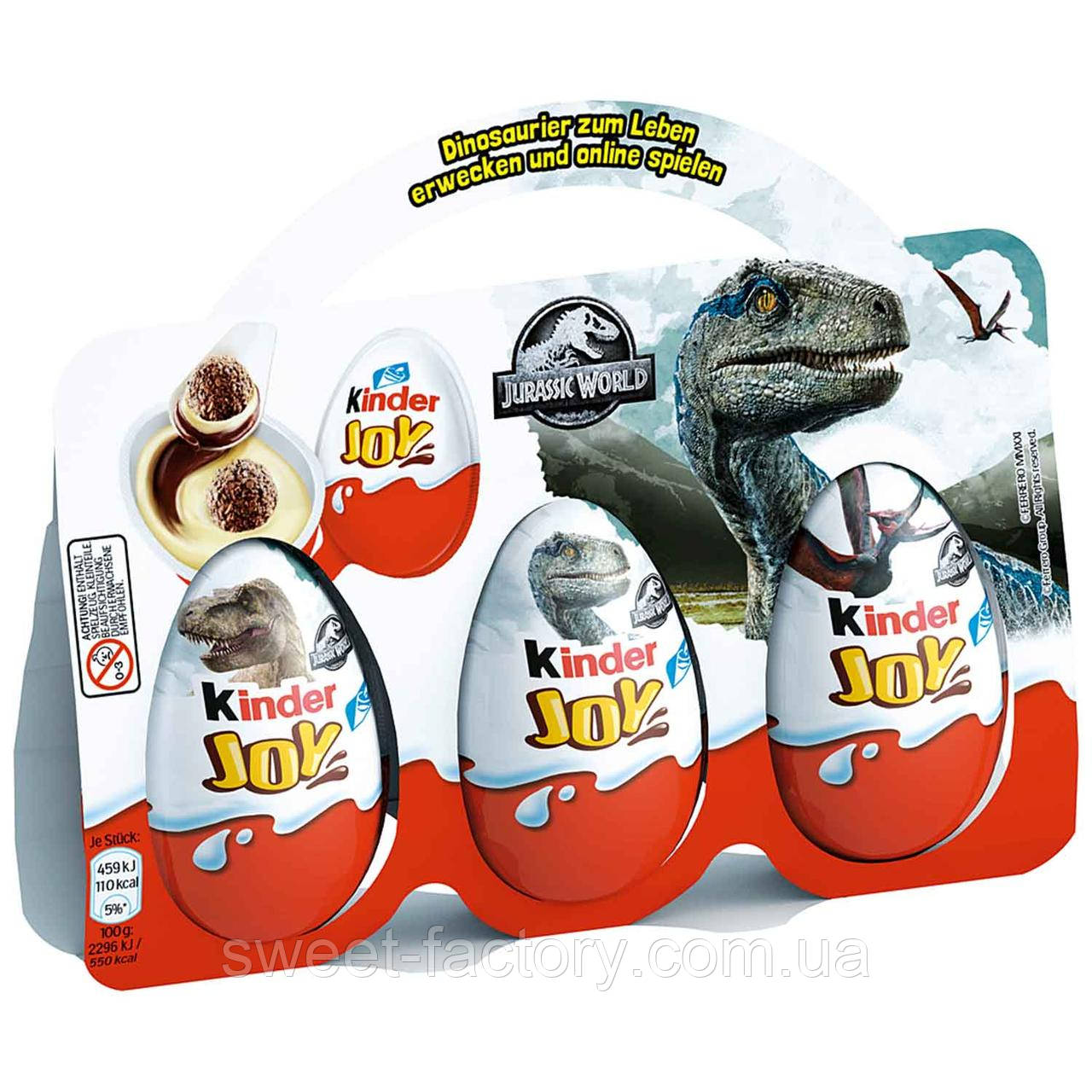 Купить Kinder Joy Динозавры Jurassic World 3s 60 g, цена 252 ₴ — Prom ...