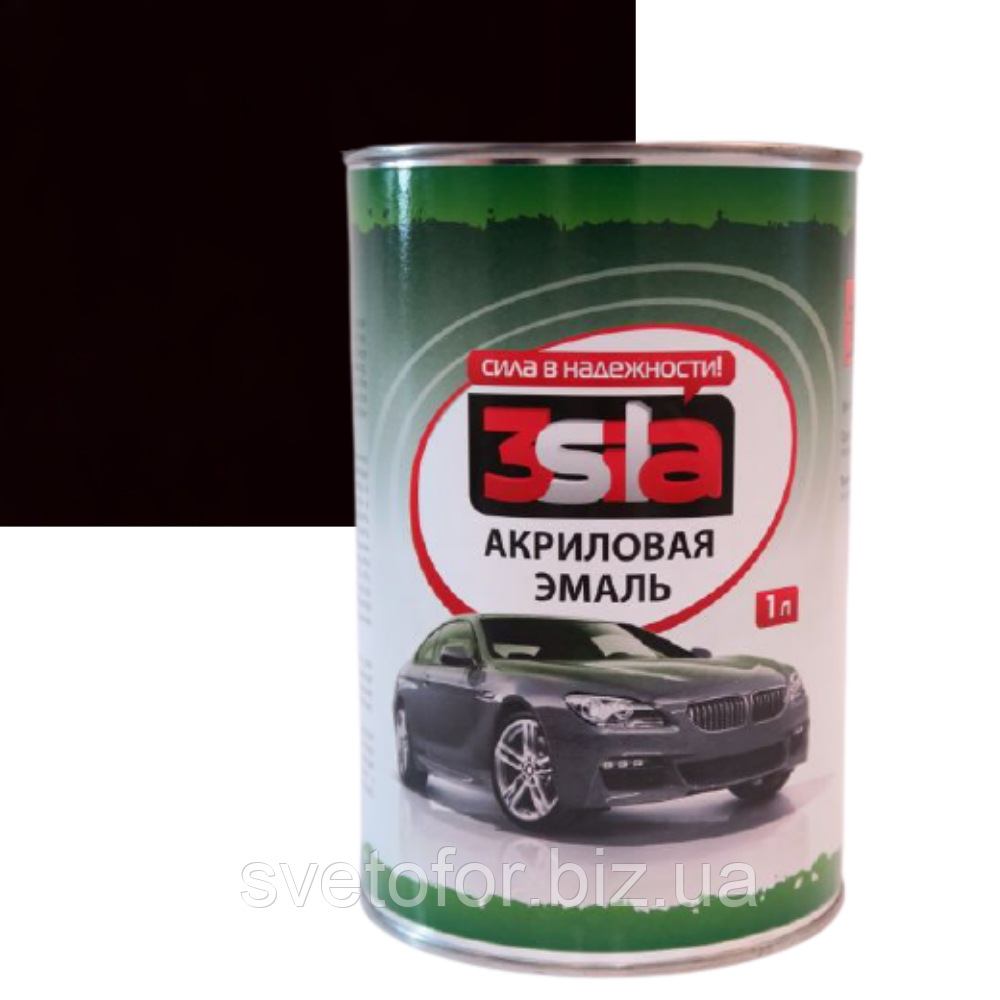 Автоэмаль акриловая 3Sila Lada 793 темно-коричневая 1л. без отвердителя ...