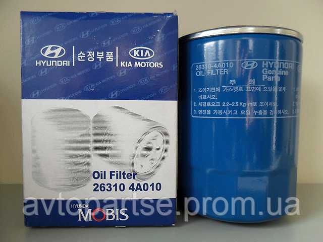 Купить Фильтр масляный KIA SORENTO I,II 2.5CRDI, H1 STAREX 2.5CRDI ...