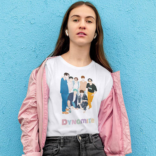 Купить Футболка для подростка BTS Dynamite, цена 280 ₴ — Prom.ua (ID#1434114049)