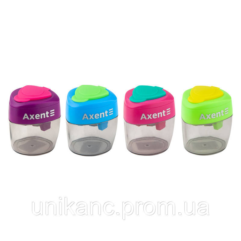Чинка з контейнером Axent 2 отв Сolourful асорті, цена: 28.04 ₴, купить на Prom.ua