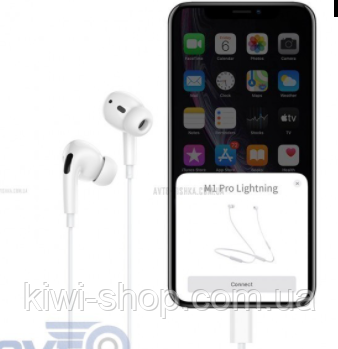 Наушники для айфона лайтинг Hoco M1 Pro, наушники гарнитура Lightning ...