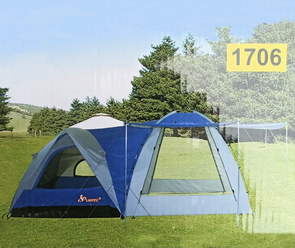 Туристическая Палатка 4 Местная Lanyu LY-1706 — Купить Недорого на Bigl.ua (1435273959)
