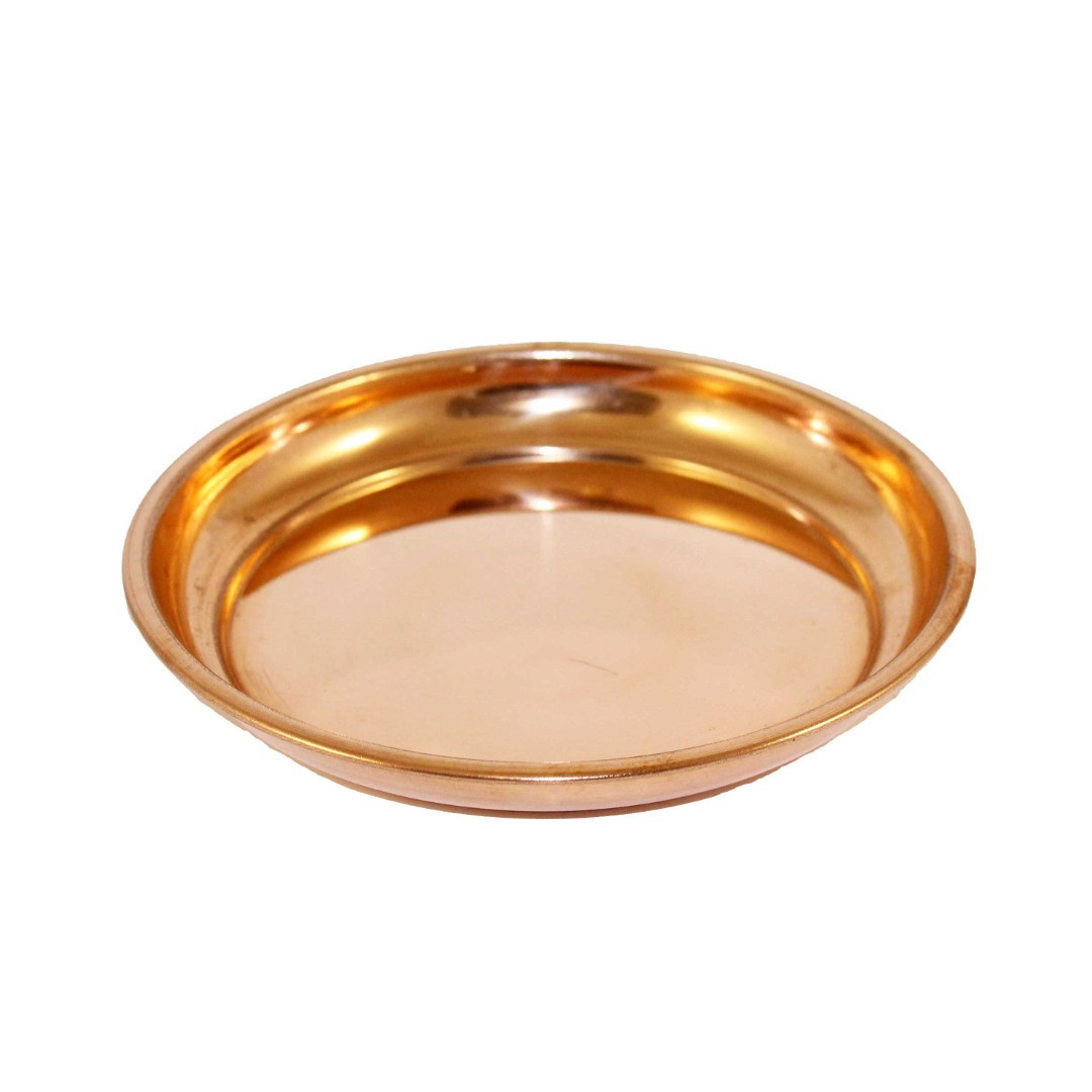 Медная тарелка диаметр 15 см - посуда из меди, медные тарелки, цена 340 ...