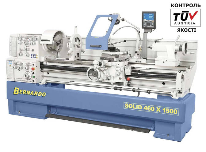 Solid 460 x 1000 PRO ТОКАРНО ГВИНТОРІЗНИЙ ВЕРСТАТ ПО МЕТАЛУ Bernardo | токарний верстат по ...