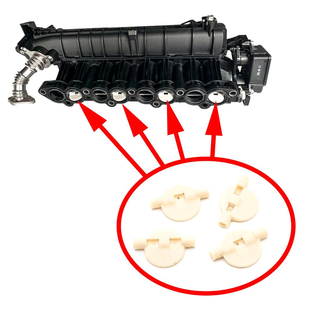 Ремкомплект вихревых заслонок впускного коллектора Hyundai/Kia 1.7 CRDI ...