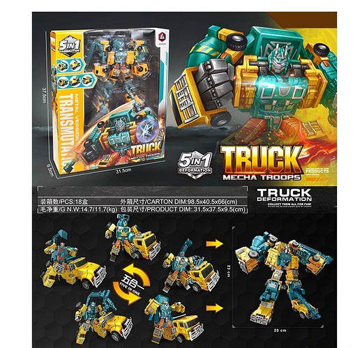 Трансформер TRANSMUTATION "Truck" 5 в 1 в коробке HD 52, цена 507 грн ...