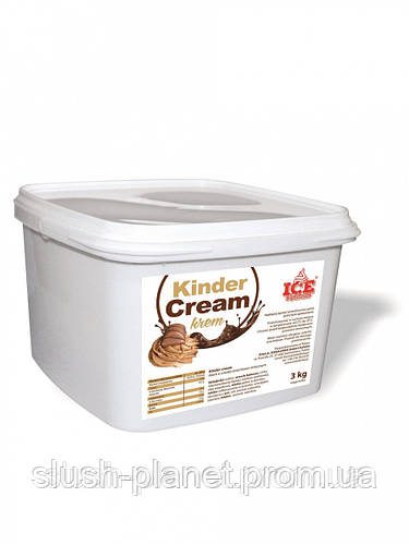 Крем ICE KALINKA для вафель і млинців зі смаком "KINDER CREAM" 3 кг (ID ...