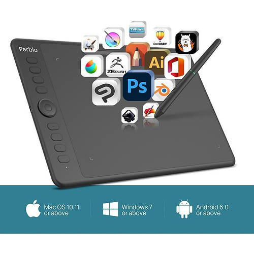 Купить Графический планшет Parblo Intangbo M, цена 4829 грн — Prom.ua ...