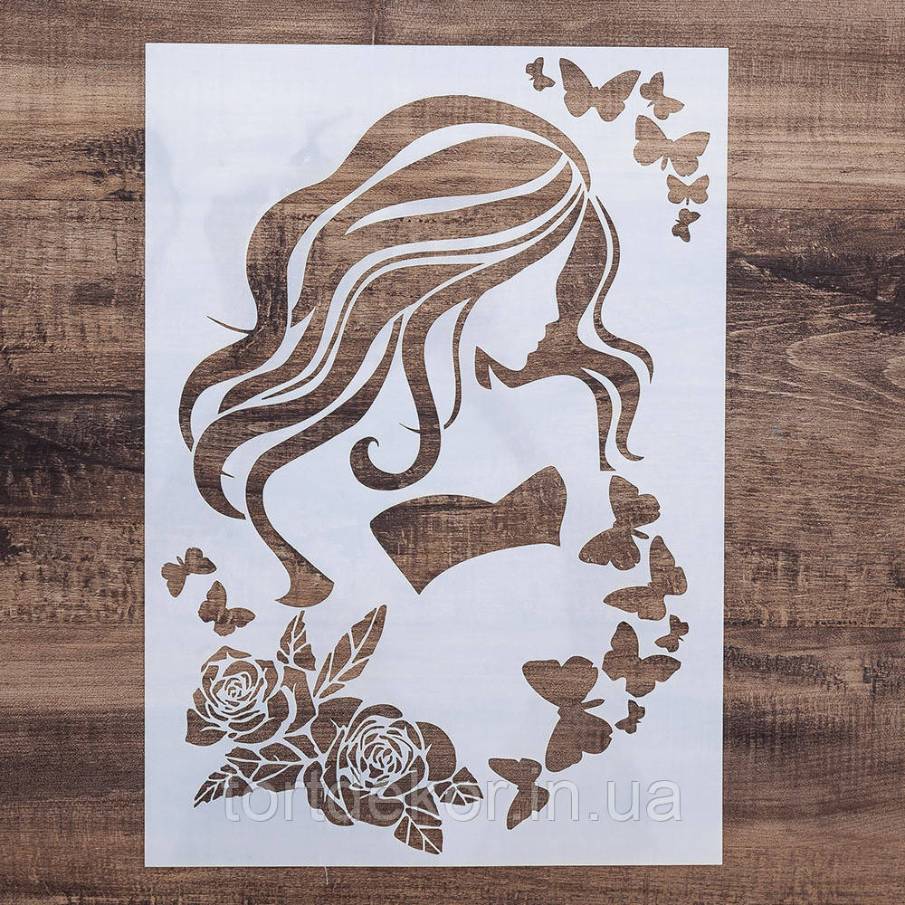 Трафарет Силует дівчини метелика: продаж, ціна у Івано-Франківській ...