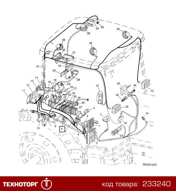 Датчик регулятора температуры (AH144020/76049691/84078518/87427857), JD ...