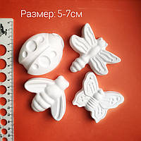 Гипсовые Фигурки Бабочки. Набор Из 4х Шт. Гипсовые Фигурки для ...