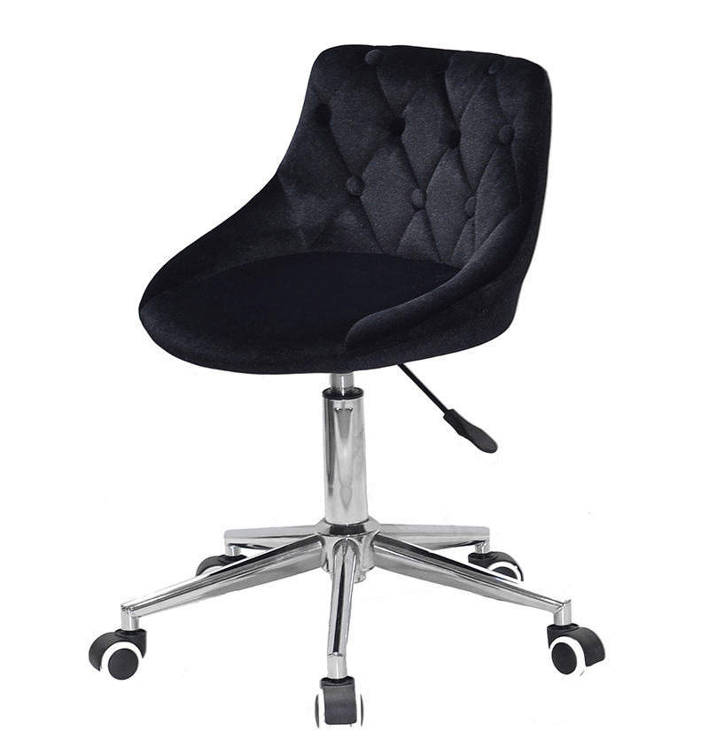 Стул для Работы Foro Button Modern Office в Черном Бархате В-1011 на ...