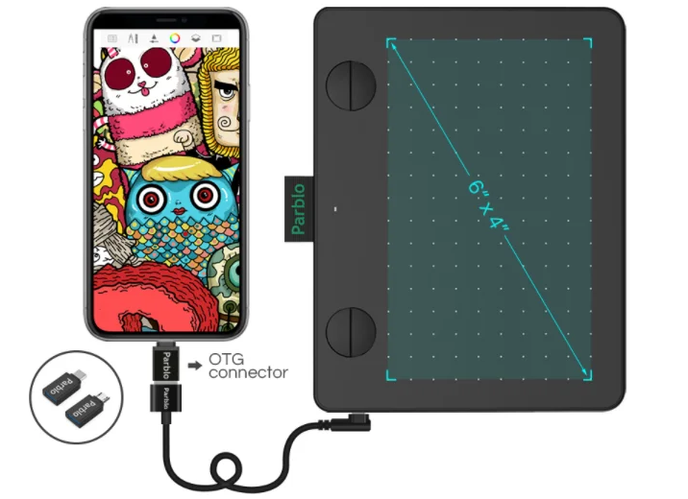 Графічний планшет Parblo A640 V2 для малювання, ціна 1800 грн — Prom.ua ...