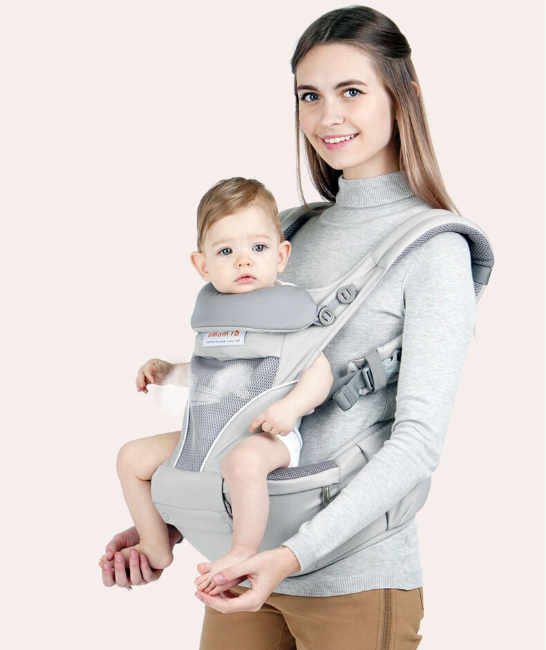 Хипсит, Эрго-хипсит, Рюкзак Переноска AiMama 2 в 1 HIP SEAT BABY CARRIER Серый — Купить Недорого ...