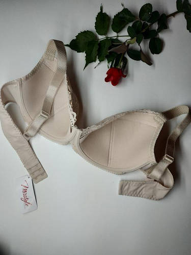 Купить Отличный бюстгальтер на поролоне кружевной беж 95В Беларусь misstyle 2545, цена 685 ...