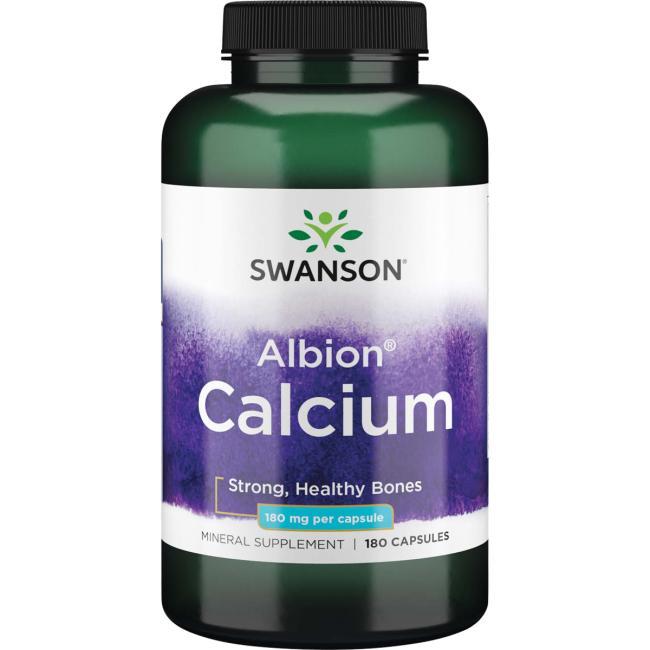 Кальций Хелат Глицинат Chelated Calcium Glycinate Swanson, 180 мг, 180 ...