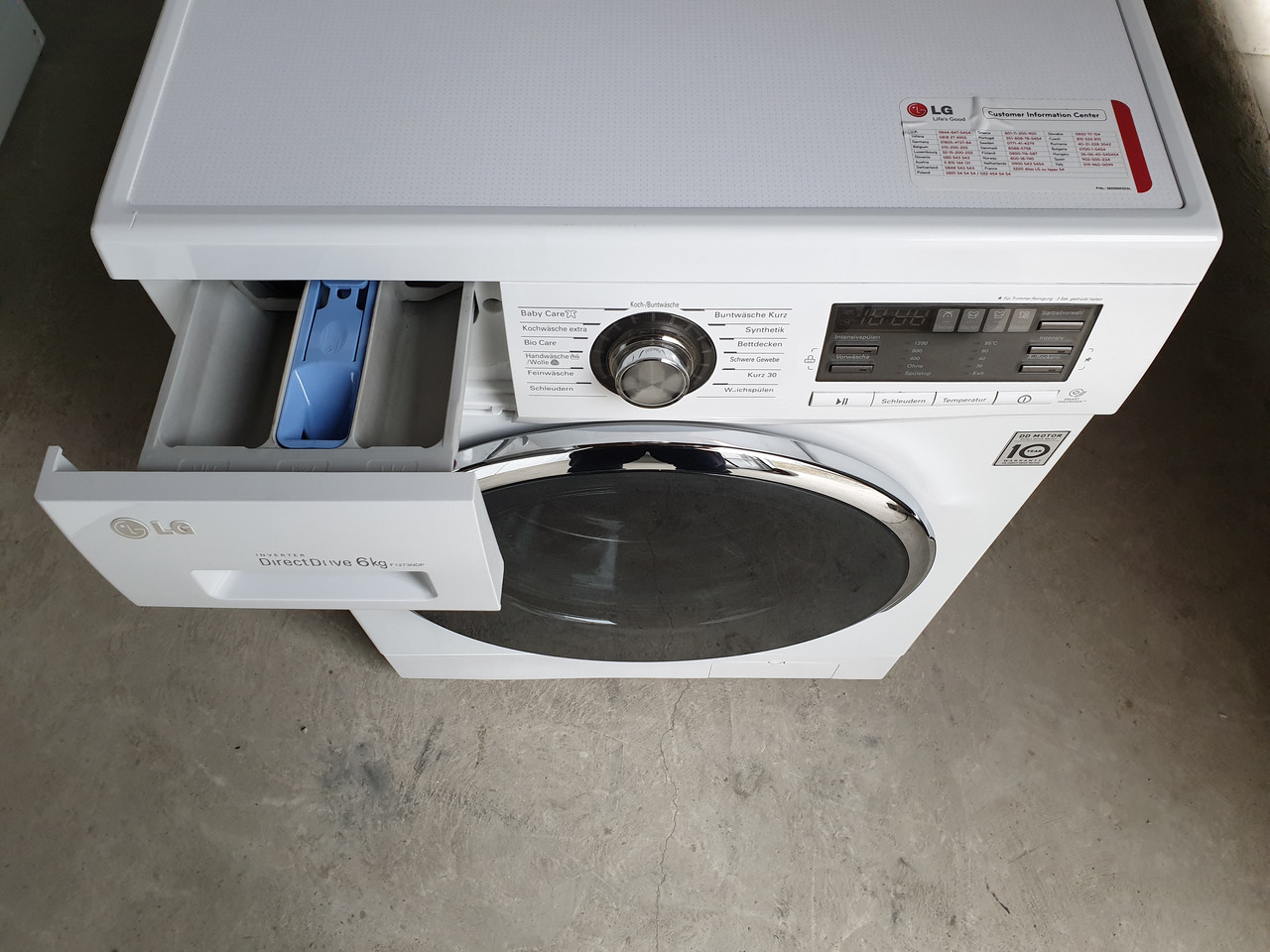 Купить Узкая стиральна машина LG Inverter Direct Drive 6 KG / F1273NDP ...