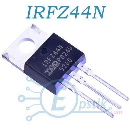 IRFZ44N оригинал MOSFET транзистор N канал 55В 49А TO220: продажа, цена ...
