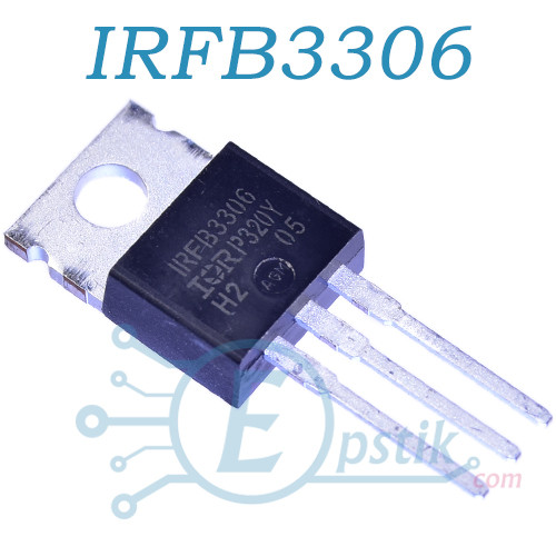 IRFB3306, MOSFET транзистор, N-канал 60В, 120А, TO220 (ID#1391284696), ціна: 34 ₴, купити на Prom.ua